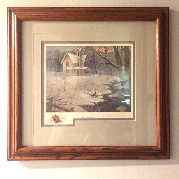 Gene Roncka | Wall Decor | Winter Scene Pheasants Fond Memories Gene ...